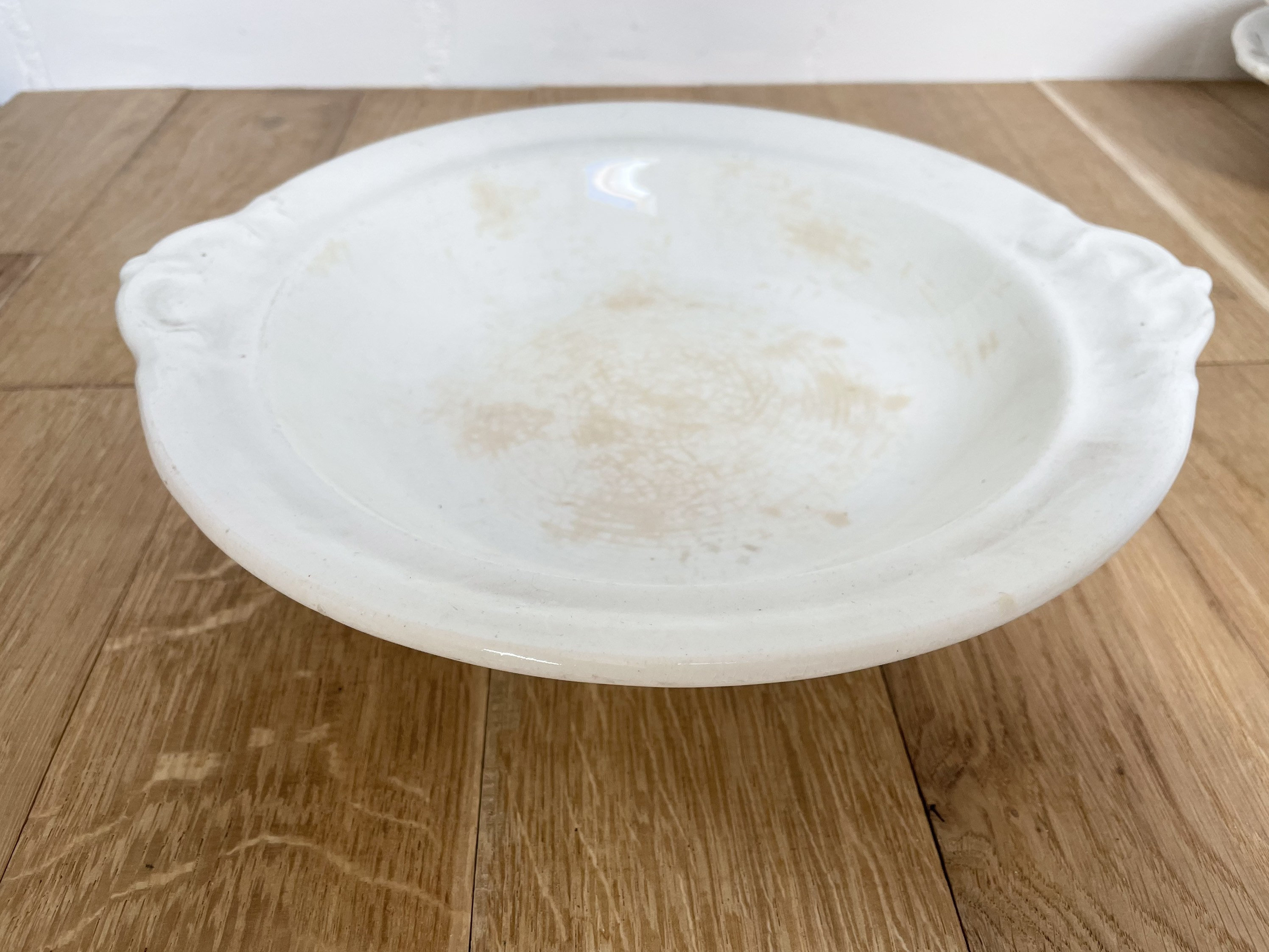 Antique Ironstone Serving Dish Antique Ironstone Low Footed Dish P ...