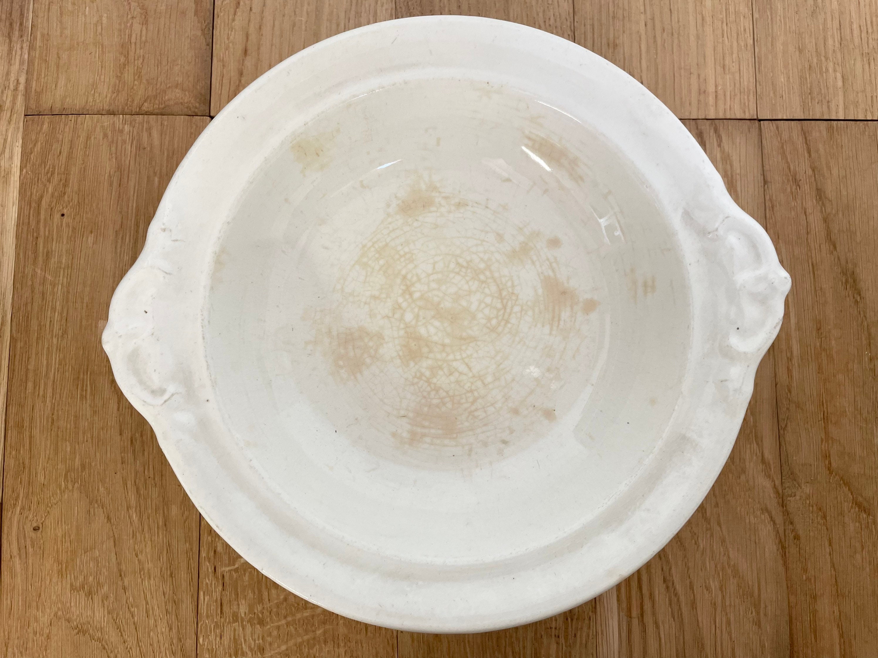 Antique Ironstone Serving Dish Antique Ironstone Low Footed Dish P ...