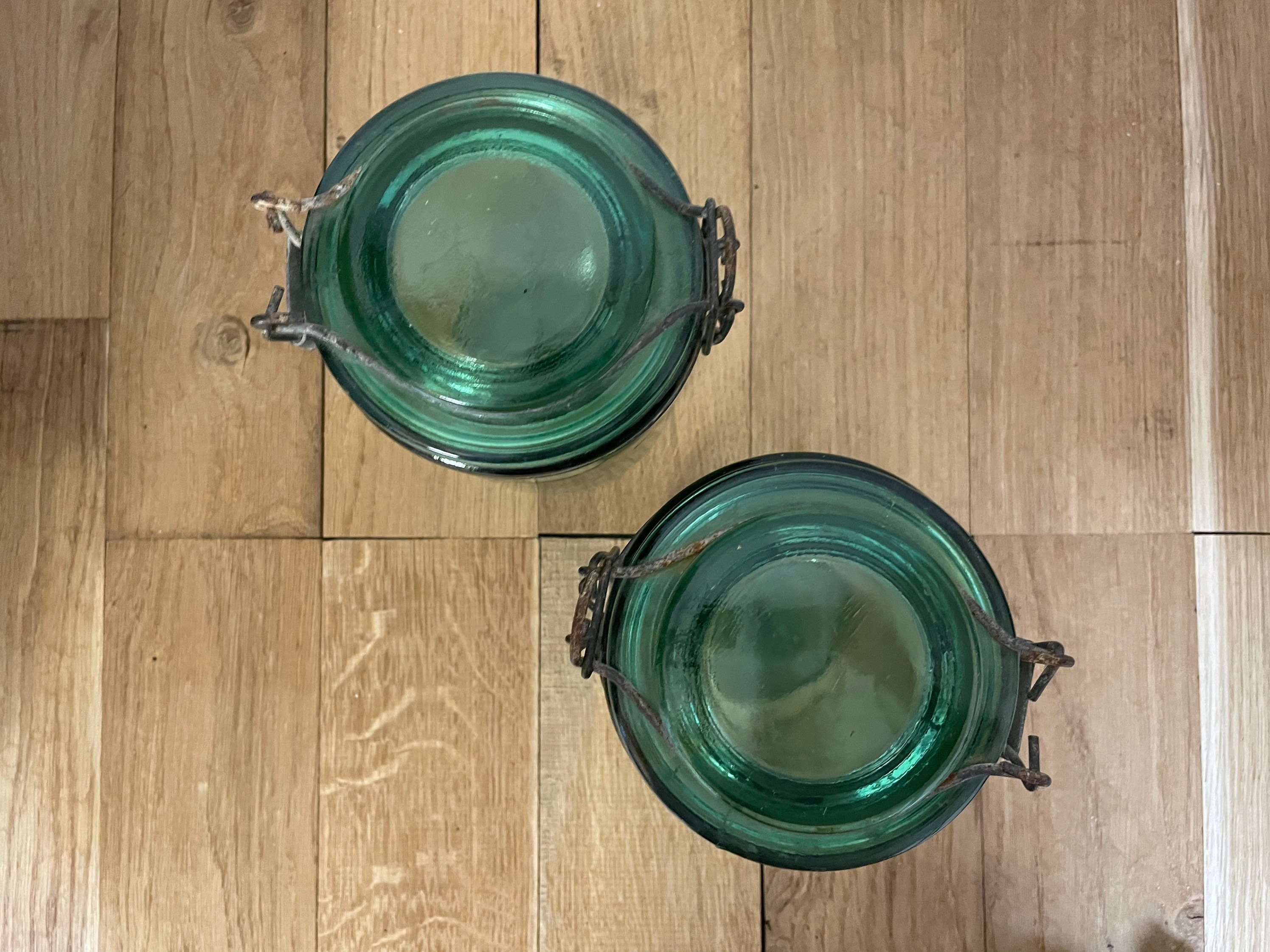 1L Vintage French SOLIDEX Green Glass Storage Jar Preserving - Etsy