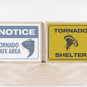 EDITABLE Tornado Birthday Party Signs • Two Designs • Tornado Warning ...