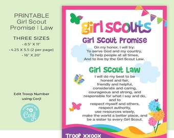 Girl Scout Law - Etsy
