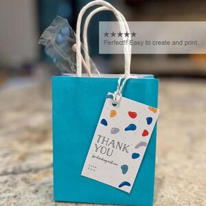 EDITABLE Rock Climbing Thank You Tag • gift Tag, Climbing Favor Tag ...
