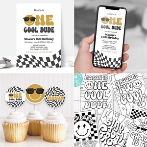EDITABLE Cool | Cool Dude • Groovy Coloring Pages • 5 Designs 8.5 X 11 ...