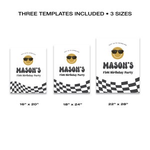 Cool Dude Birthday Welcome Poster | Welcome Sign, Two Cool, One Cool ...