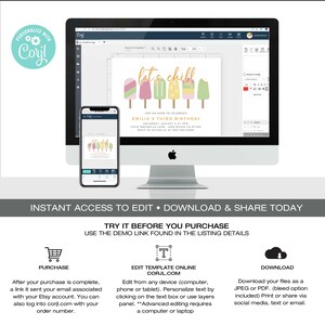 EDITABLE Popsicle Party Invitation, Popsicle Birthday, Let's Chill Pop ...