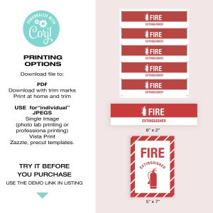 Fire Extinguisher Water Bottle Label • Fire Truck Water Bottle Label ...