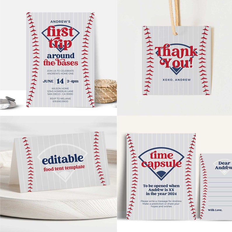 Editable Baseball Party Food Tent • Baseball Party Food Sign | Home ONE ...