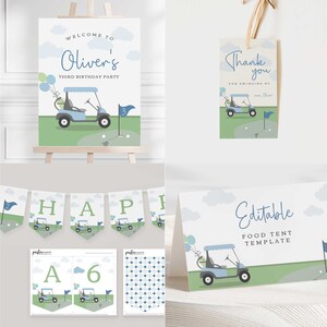 EDITABLE Golf Birthday Coloring Page • activity Sheet • Coloring Sheet ...