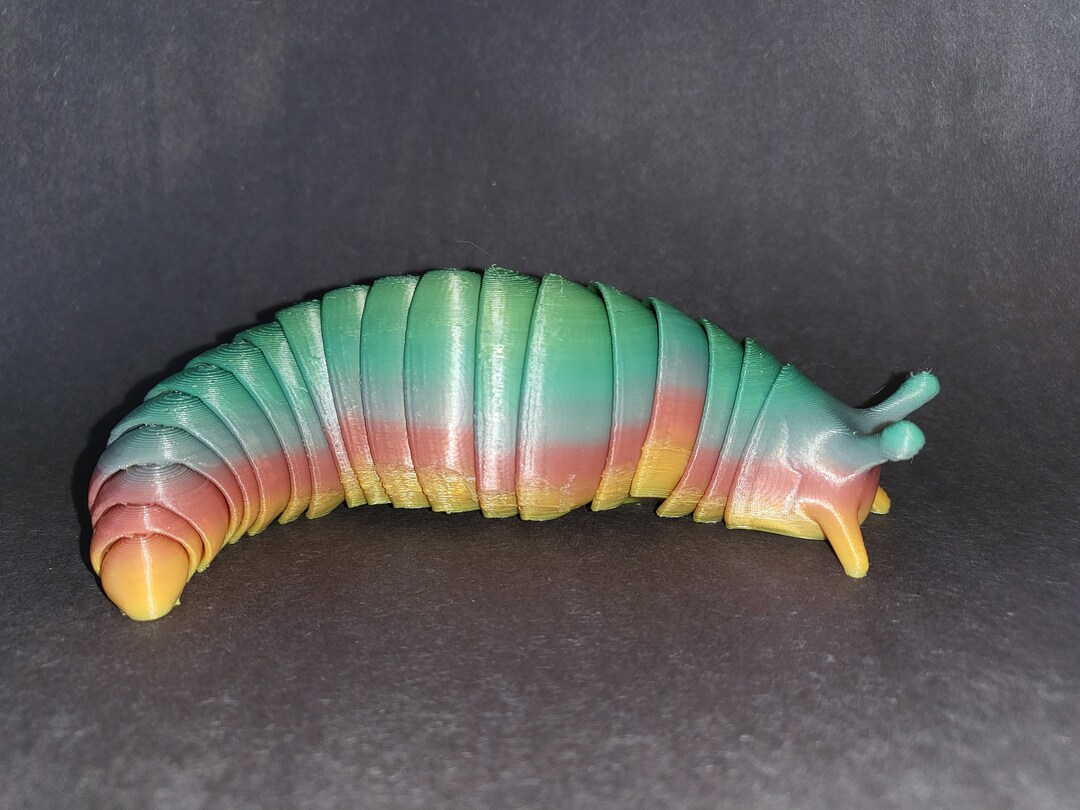 3D Printed Single Color Articulated Slugs - Etsy