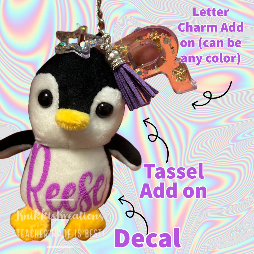 Penguin Key Chain Cutest Key Chain Ever Customizable Keychain, Kids ...
