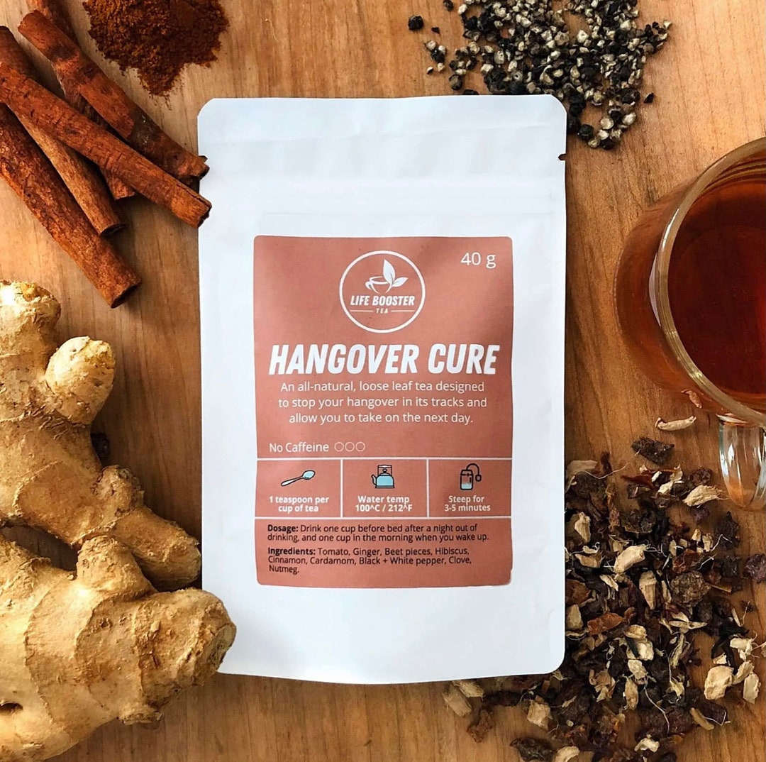 Hangover Cure Tea With Herbal Tea Steeper - Etsy
