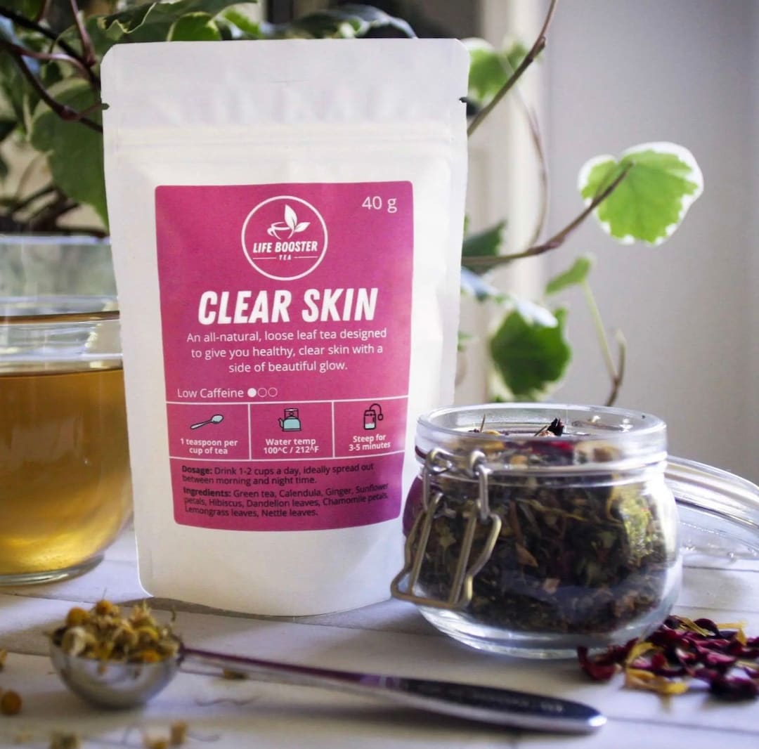 Clear Skin Tea With Herbal Tea Steeper - Etsy