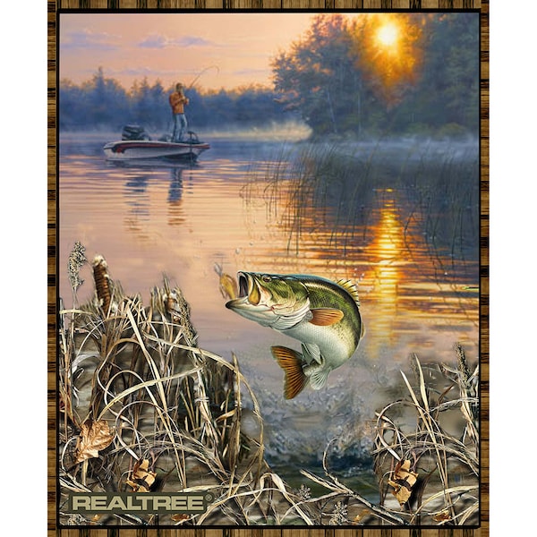 Realtree Bass Fabric - Etsy