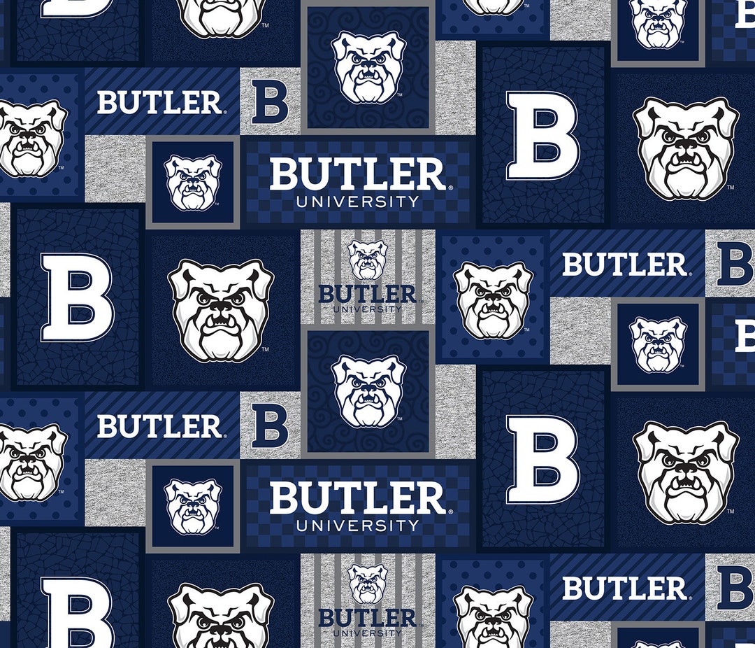 Butler University Fleece Fabric by Sykel-butler Bulldogs College Patch ...