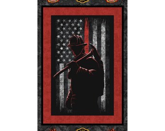 Firefighter Panel | Etsy
