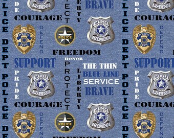 Police Service Fabric - Etsy