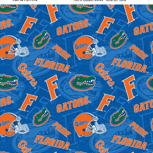 Florida Gator Fabric - Etsy