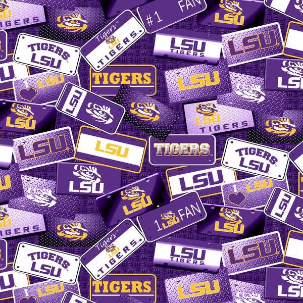 Lsu Fabric - Etsy