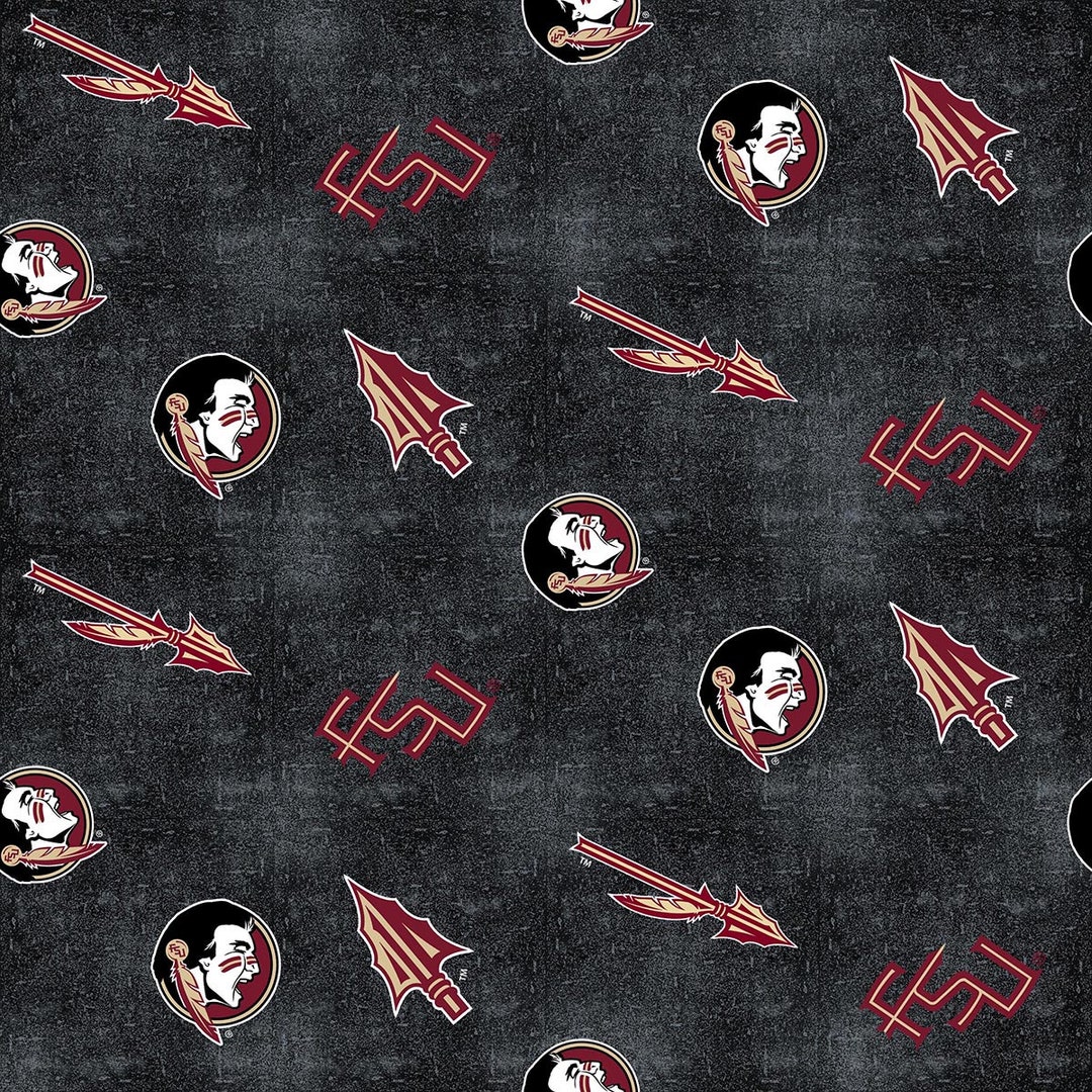 Florida State University Cotton Flannel Fabric by Sykel-fsu Seminoles ...