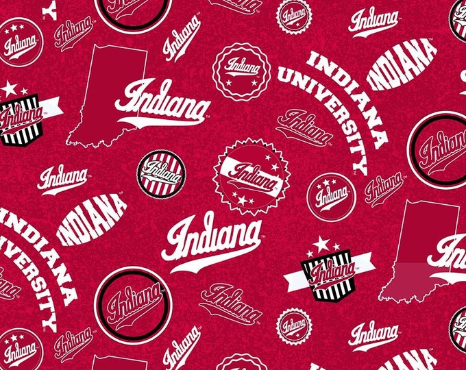 University of Indiana State Licensed FLEECE Fabric. See Description for ...