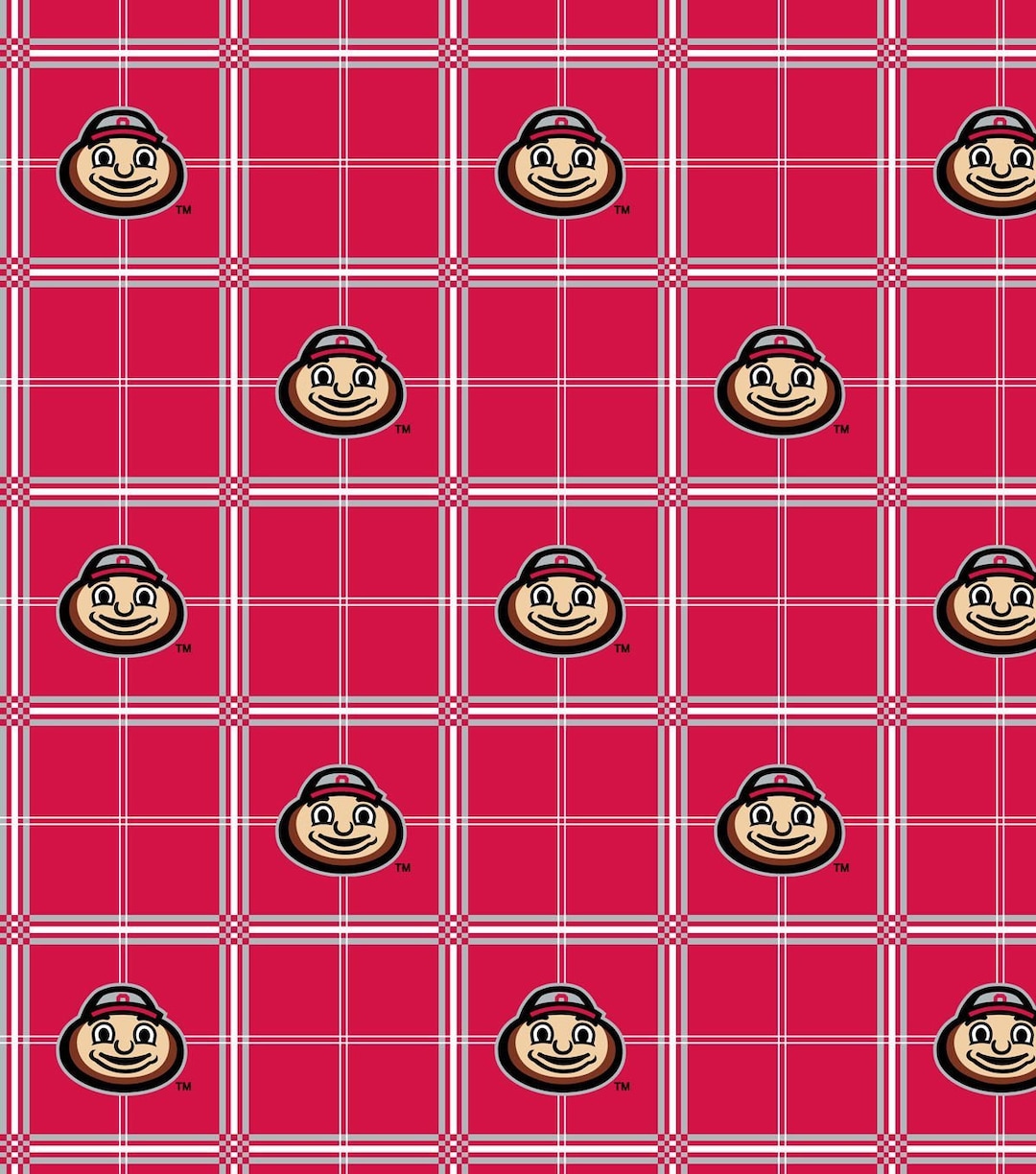 Ohio State University Cotton Flannel Fabric by Sykel-ohio State ...