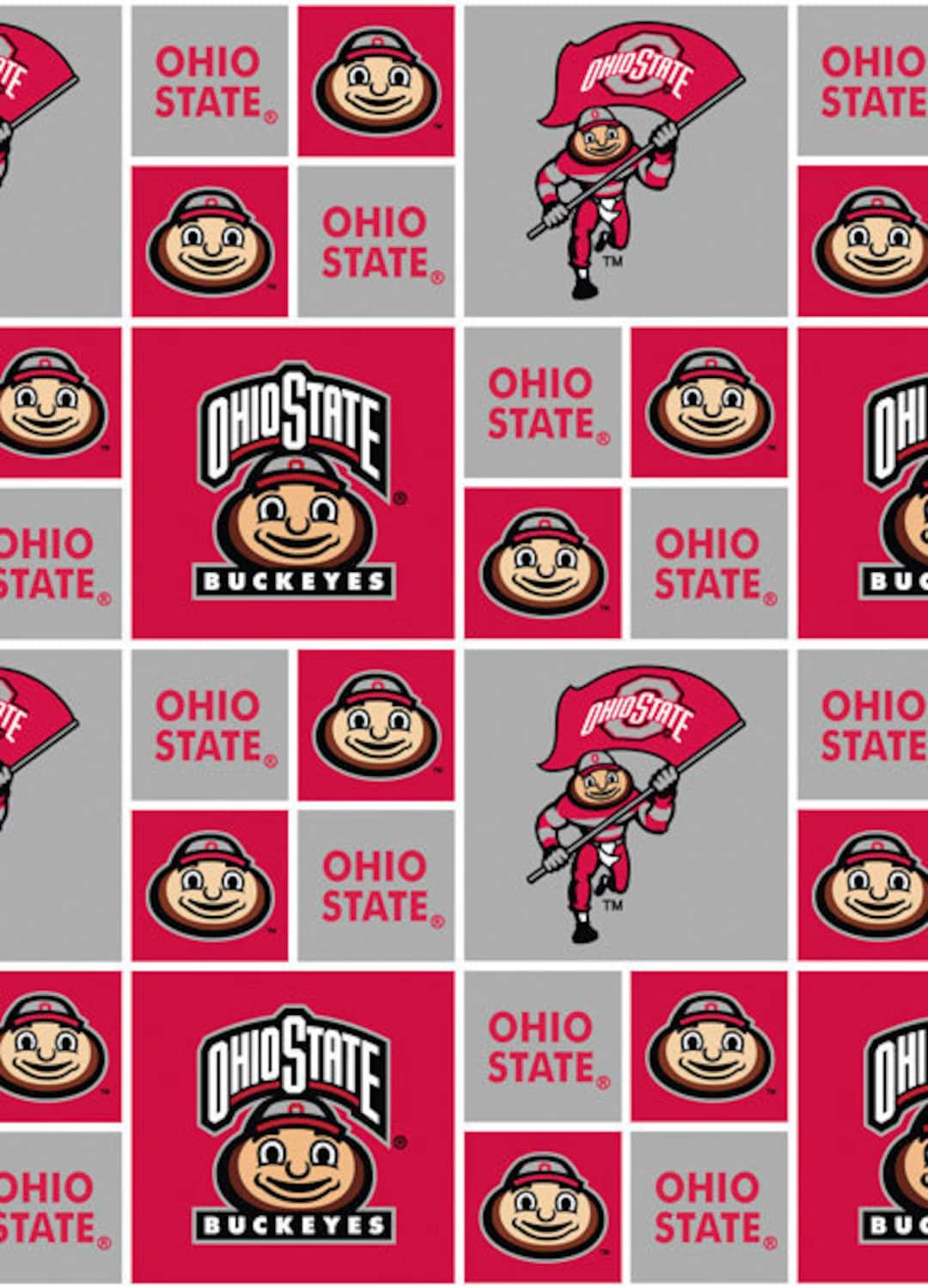 Ohio State University Cotton Fabric by Sykel-ohio State Buckeyes ...