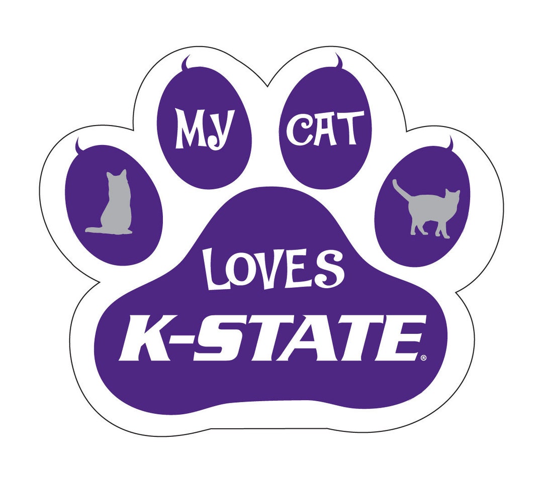 Kansas State Wildcats Cat Paw Decal-kansas State Wildcats Cat Paw Peel ...
