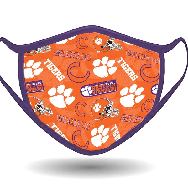 Clemson Mask - Etsy