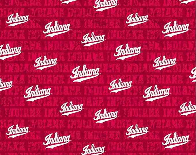 University of Indiana State Licensed FLEECE Fabric. See Description for ...