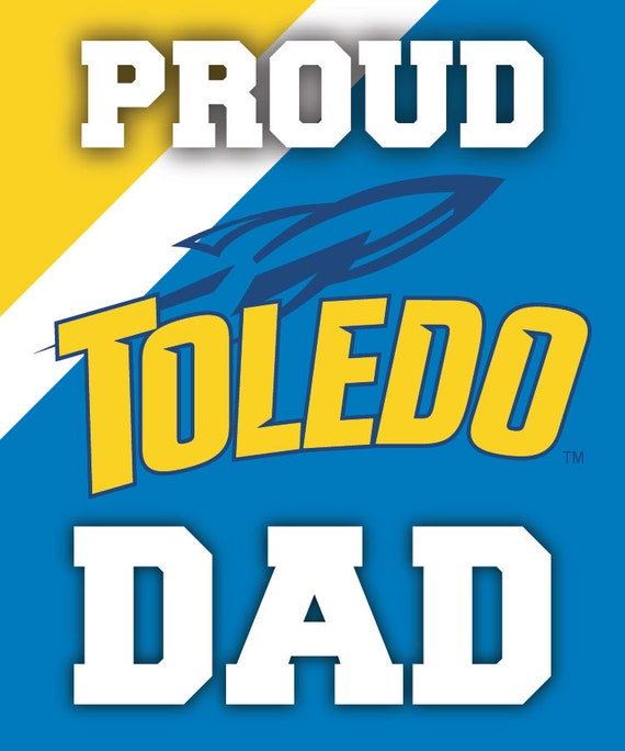 Papercraft University of Toledo Proud Dad 5 x 6 inch Decal-Toledo ...