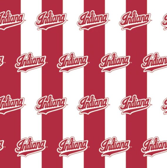 Indiana University Cotton Fabric by Sykel-indiana Hoosiers - Etsy
