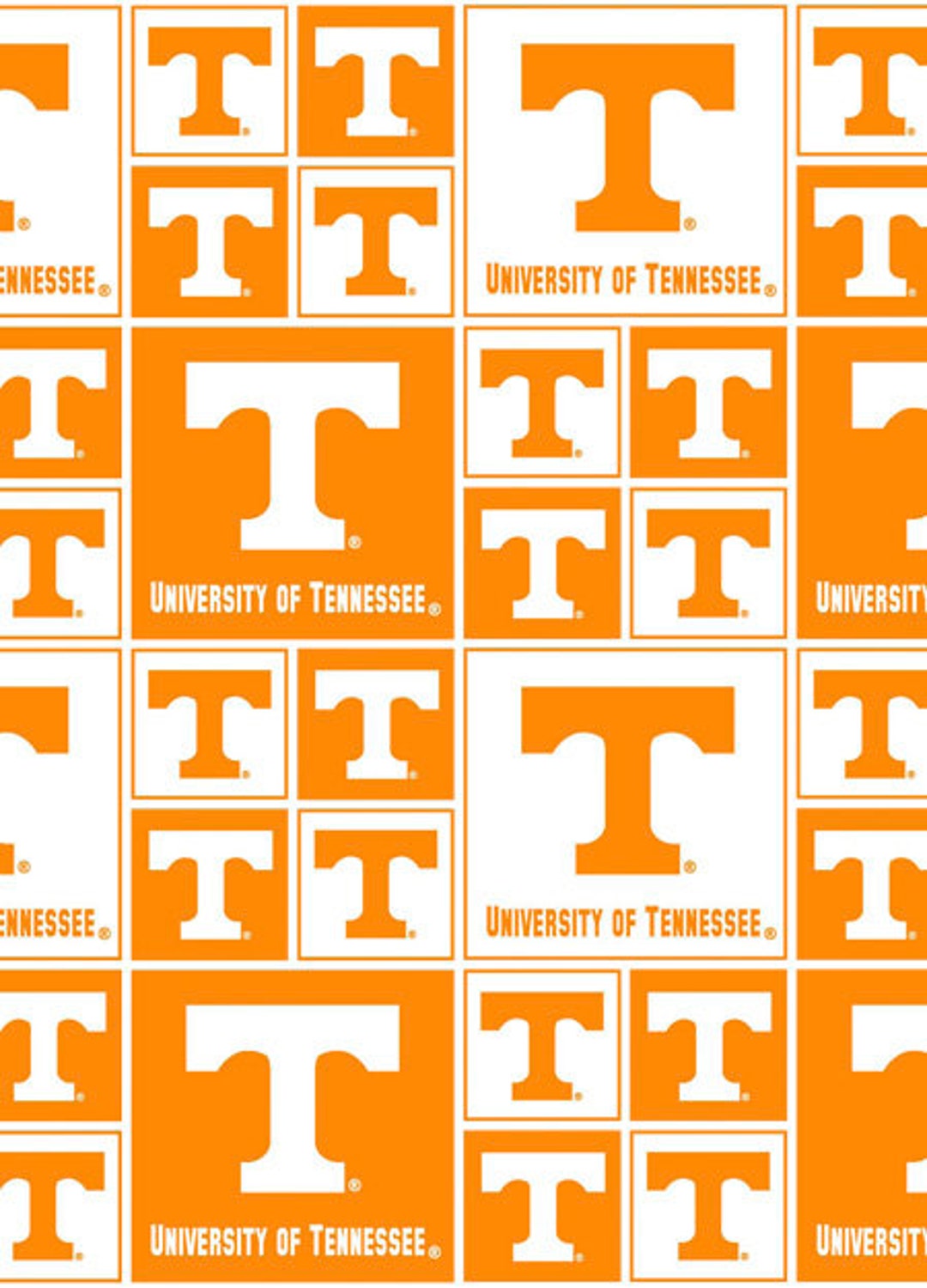 University of Tennessee Cotton Fabric by Sykel-tennessee Volunteers ...