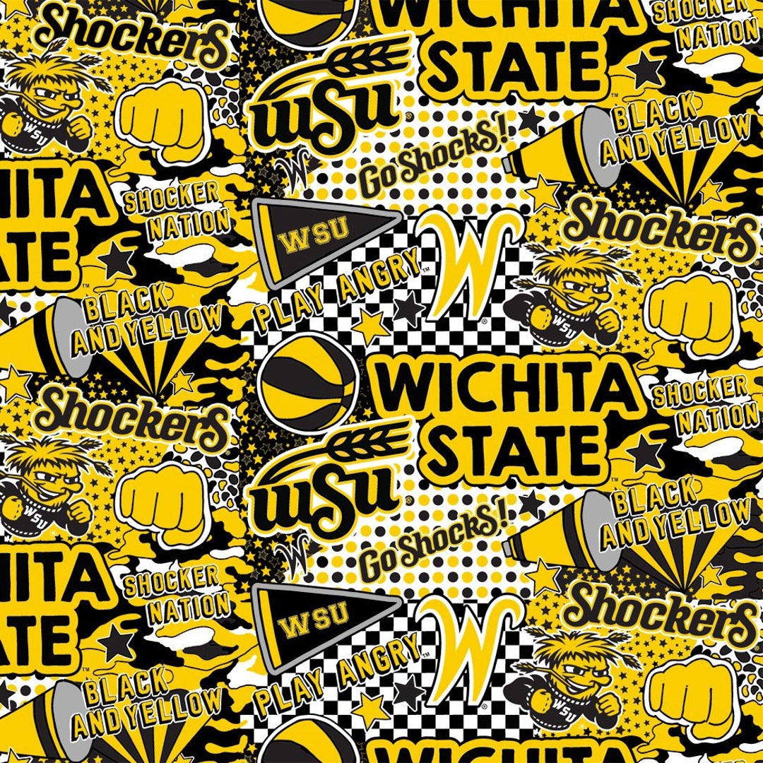 Wichita State University Cotton Fabric by Sykel-wichita State Shockers ...