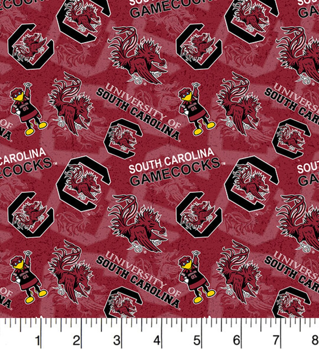 University of South Carolina Cotton Fabric by Sykel-south - Etsy UK