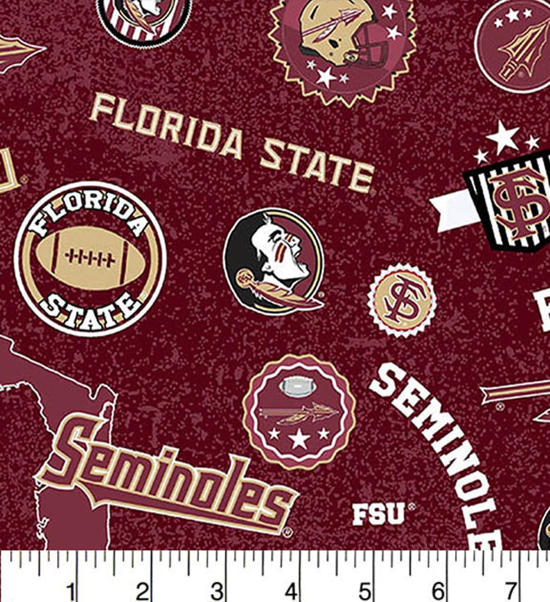 Florida State University Cotton Fabric by Sykel-fsu Seminoles Home ...