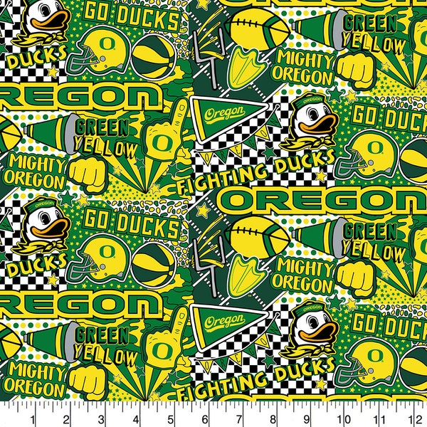 Oregon Ducks Fabric - Etsy