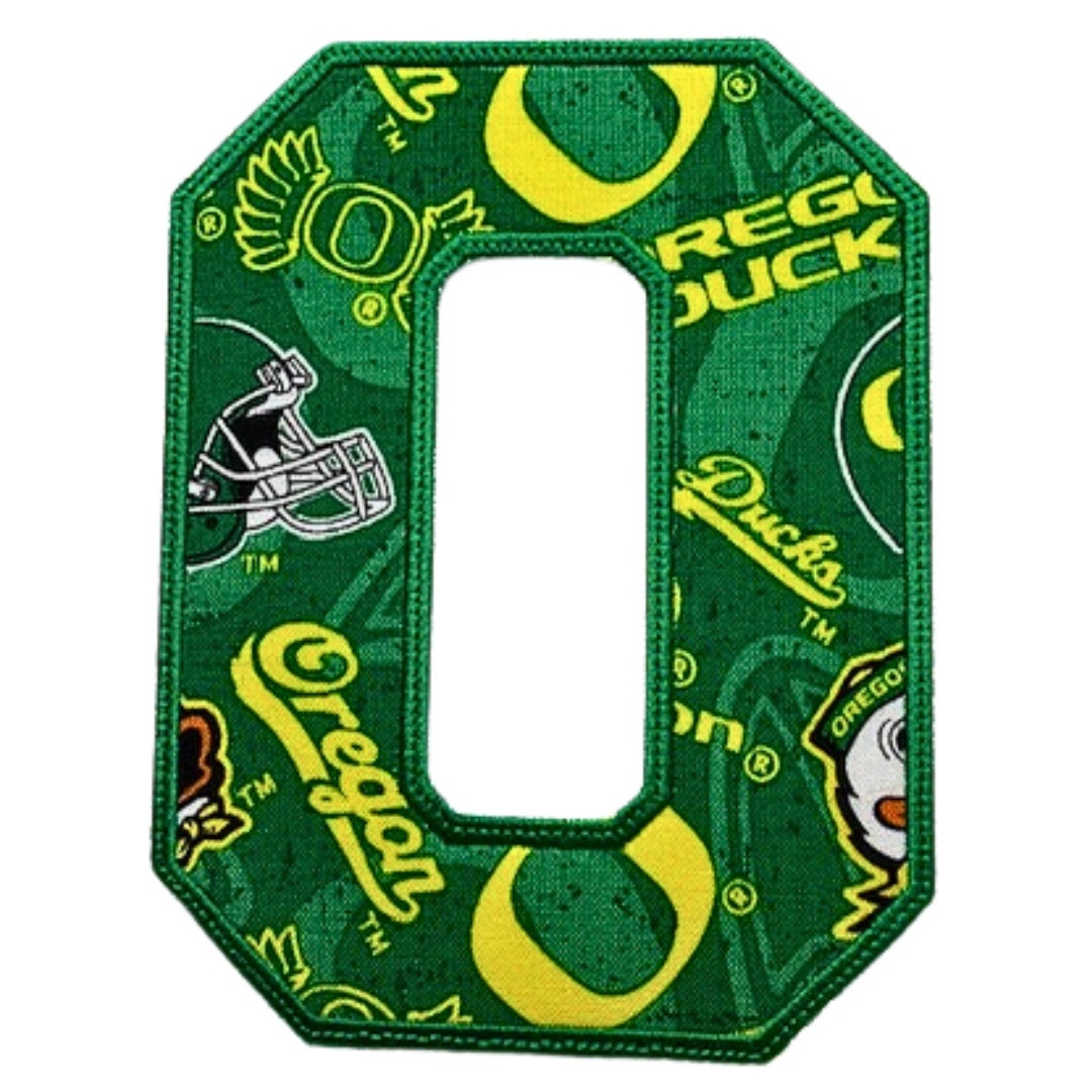 University of Oregon Iron-on Letter Oregon Ducks Varsity Patch Logo ...