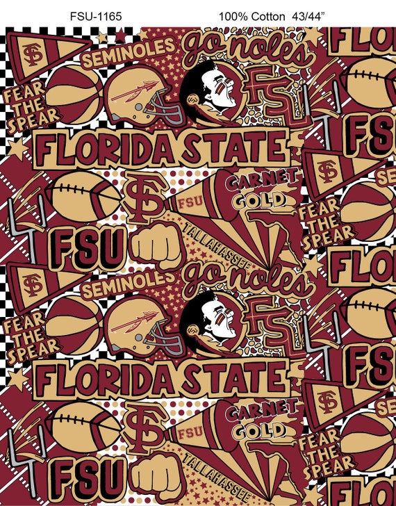Sewing & Fiber Florida State University Cotton Fabric by Sykel-FSU ...