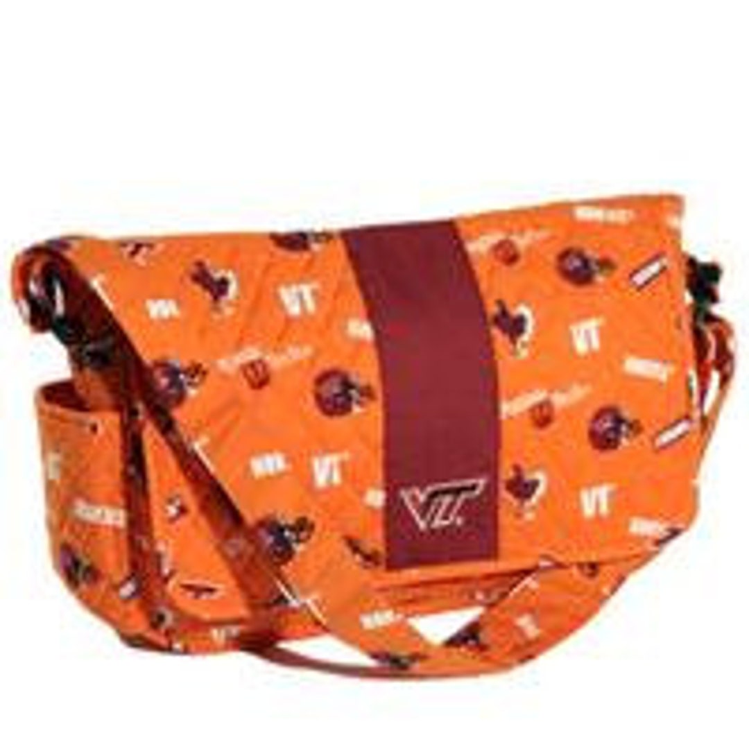 Virginia Tech Quilted Messenger Bag-virginia Tech Cotton Bag-gorgeous ...