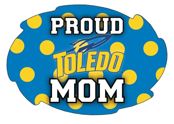 Papercraft University of Toledo Proud Dad 5 x 6 inch Decal-Toledo ...