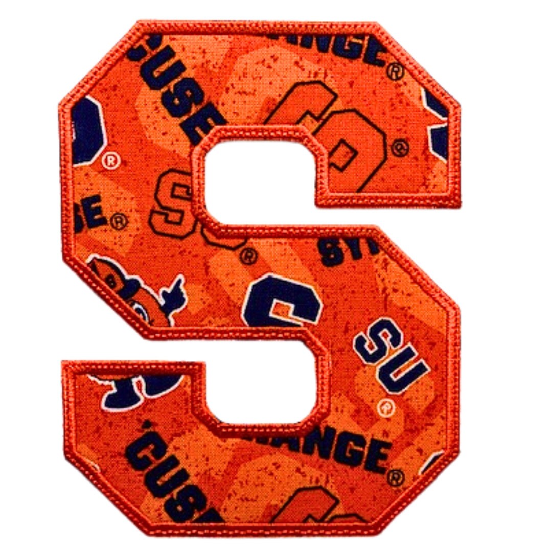 University of Syracuse Iron-on Letter Syracuse Orange Varsity Patch ...