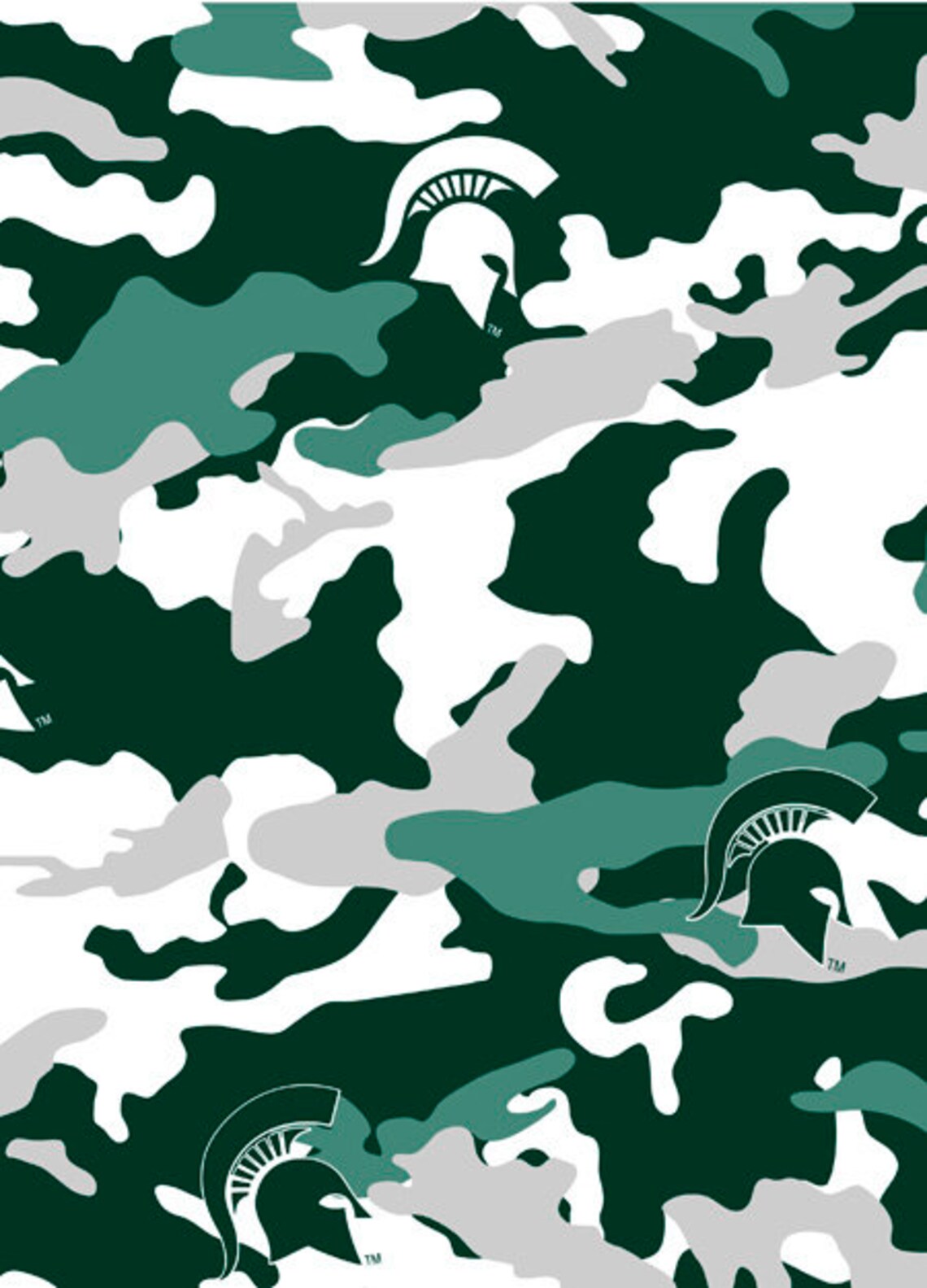 Michigan State University Fleece Fabric by Sykel-michigan - Etsy