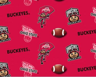 Ohio State Fabric | Etsy