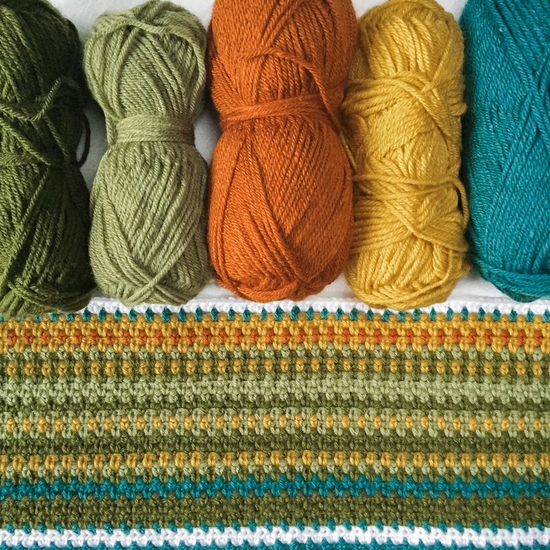 Temperature Blanket Crochet Pattern Color Chart Tutorial - Etsy