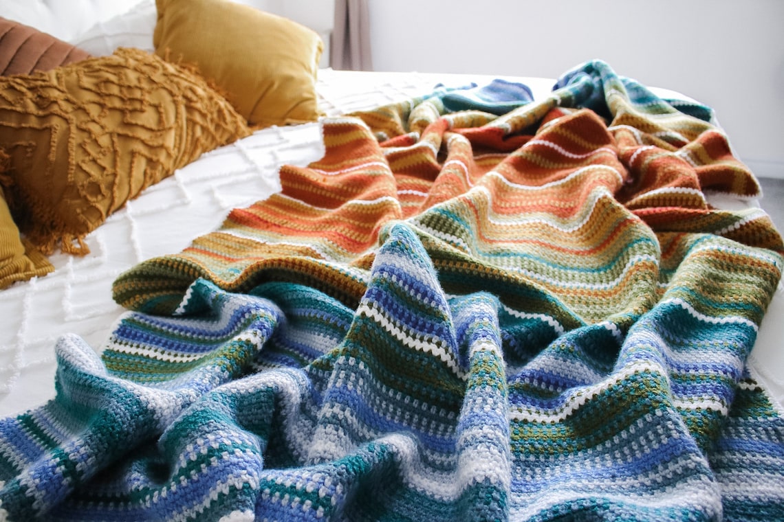 Temperature Blanket Crochet Pattern Color Chart Tutorial - Etsy