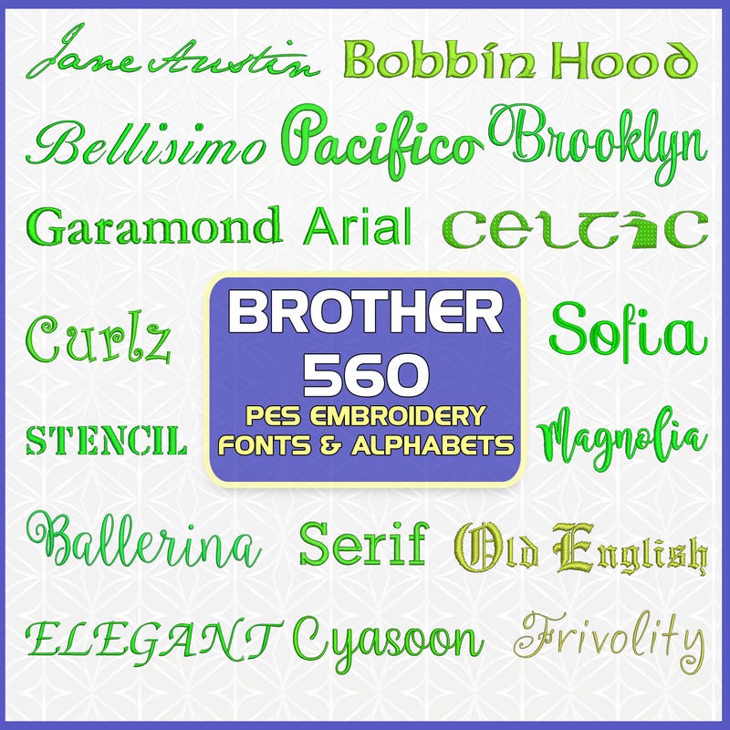 Fonts for Embroidery - Etsy