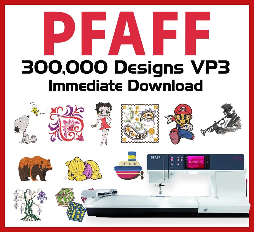 Collection de motifs de broderie machine à télécharger PFAFF 300 000 ...