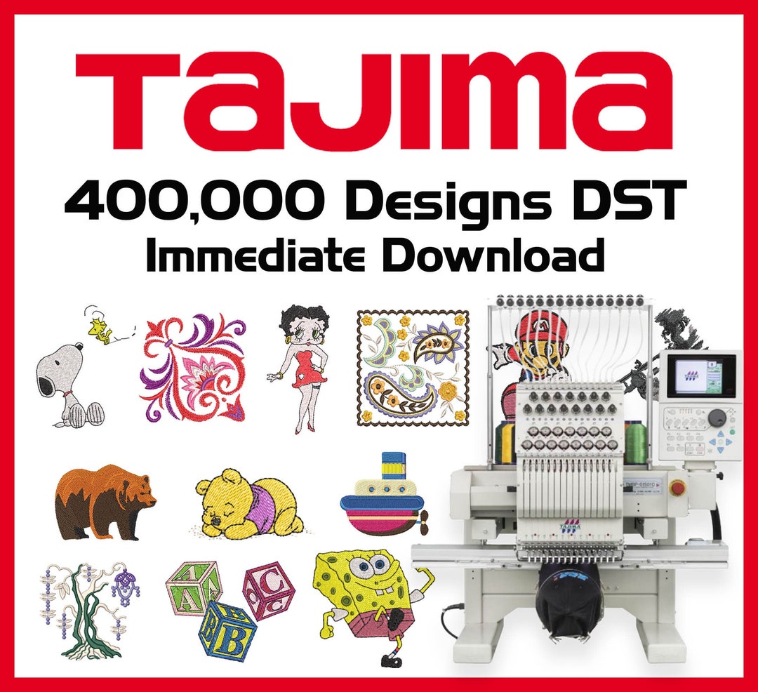 Machine Embroidery Designs Collection Tajima Download - Over 400,000 ...
