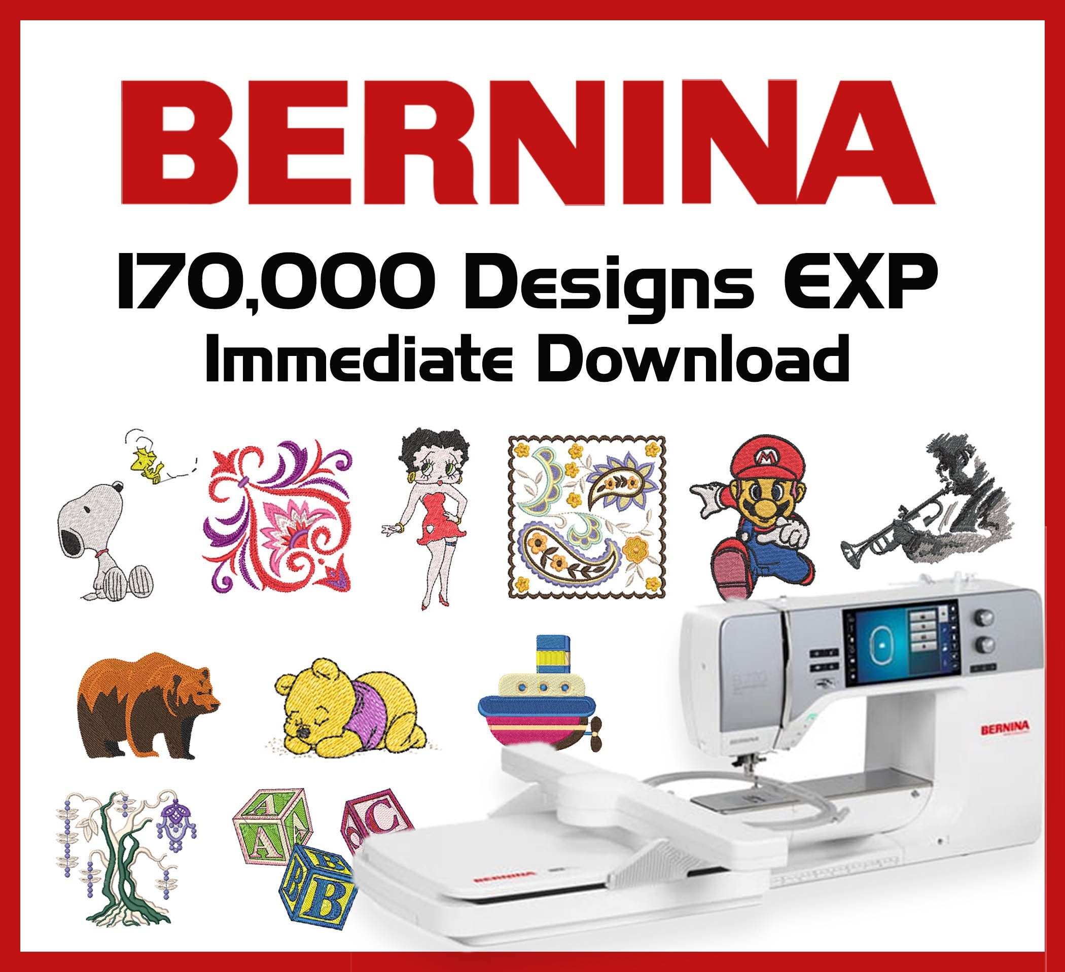 Free Embroidery Designs For Bernina Machines at Georgia Jarman blog