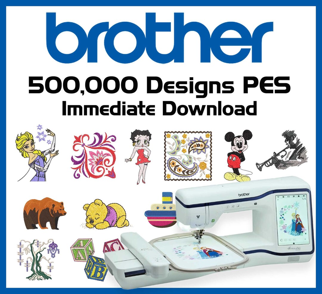 Machine Embroidery Designs Collection Brother Embroidery - 500,000 ...